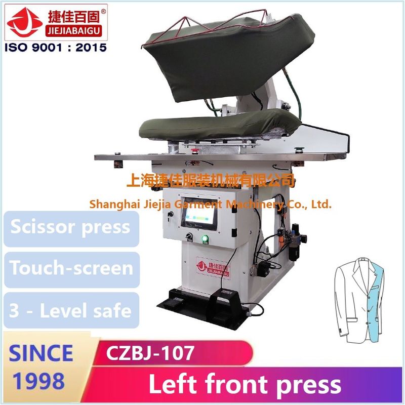 PLC Jacket Blazer Suit Commercial Laundry Press Machine For Front Type ...