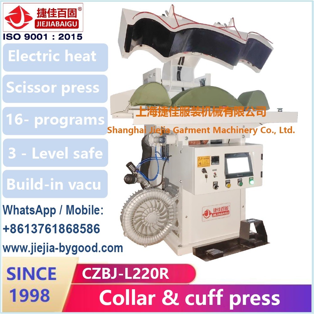 Laundry Steam Press utility SS shirt collar cuff pressing machine ...